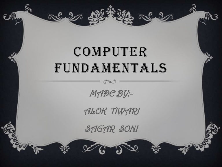 Computer Fundamentals