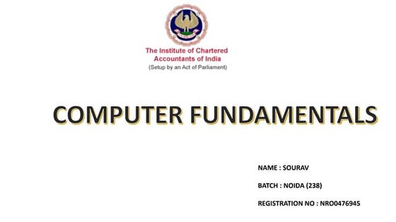 Presentation on computer | PPT