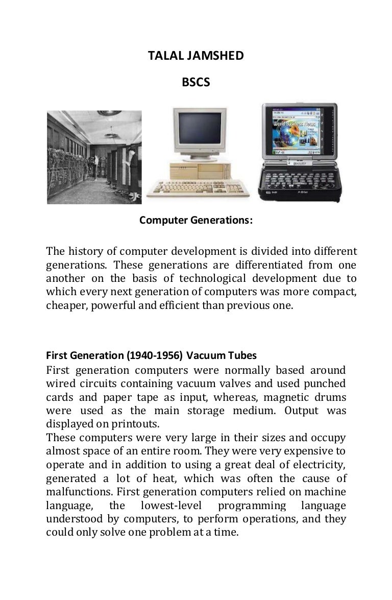 Computer generations