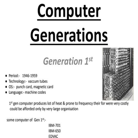 Computer generations | PPT