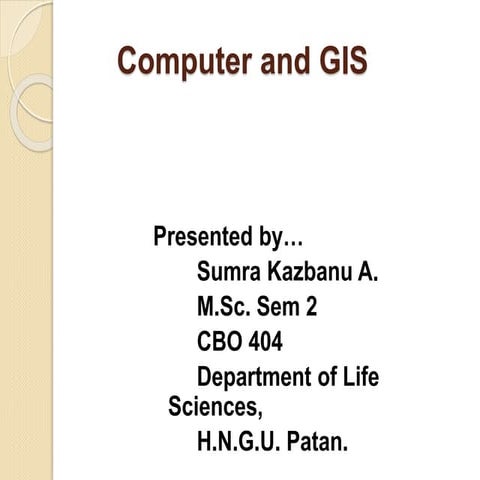 Computer gis | PPT