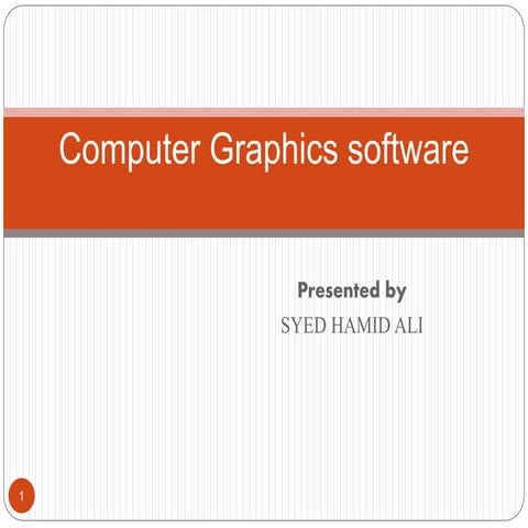 Introduction to computer graphics