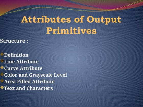 Character generation techniques | PPT