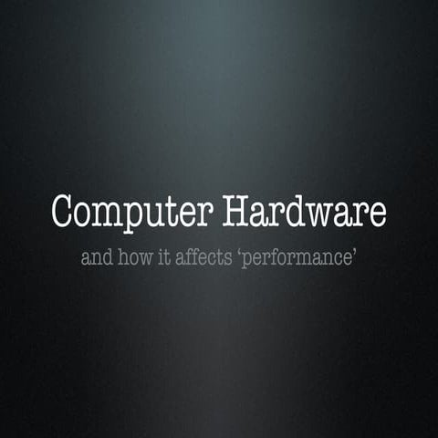 Computer Hardware | PPT