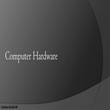 Computer Hardware | PPT