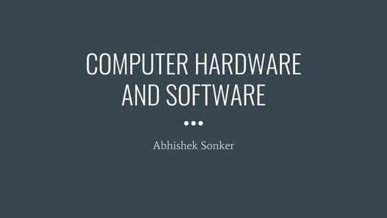 Study of software ware and hardware requirements. | PPT