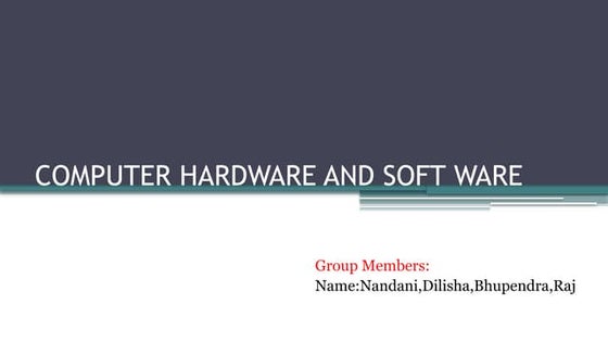 Study of software ware and hardware requirements. | PPT