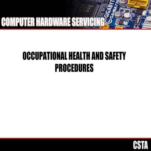 Computer hardware servicing123 | PPT