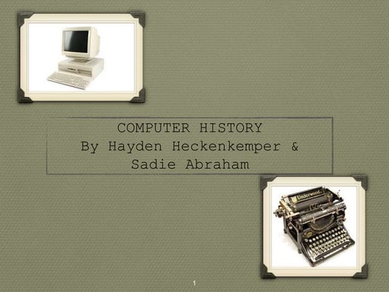 History of computer | DOCX