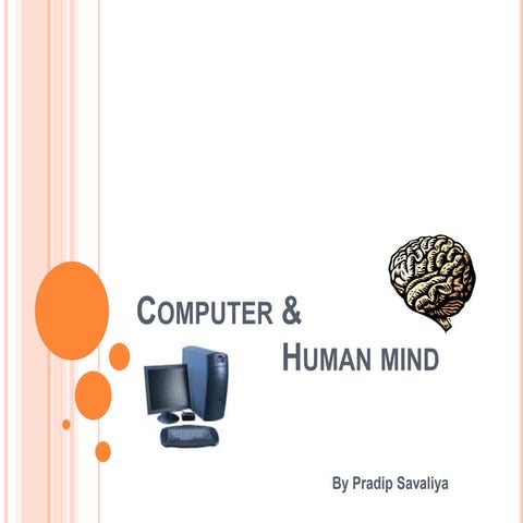Computer & human mind | PPSX | Computing | Technology & Computing