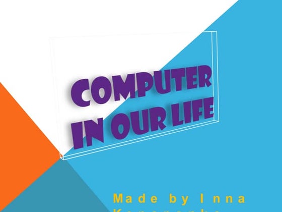 computers in our everyday lives | PPTX