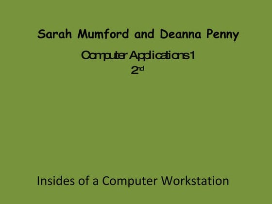 Different parts and functions of computer | PPT