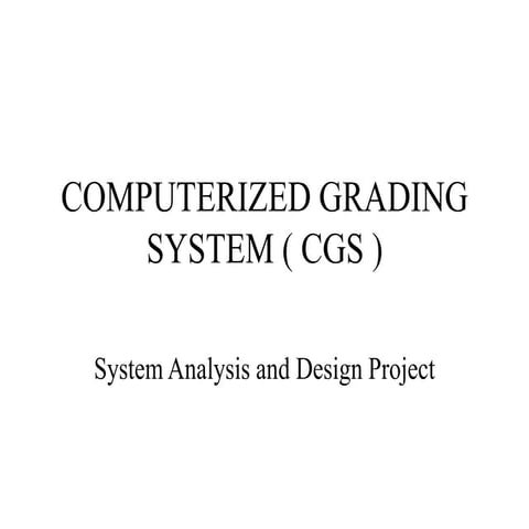 (Project) Student grading system | PPT