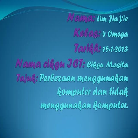 Computerized vs non computerized | PDF