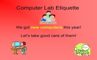 Computer Lab Posters Elementary