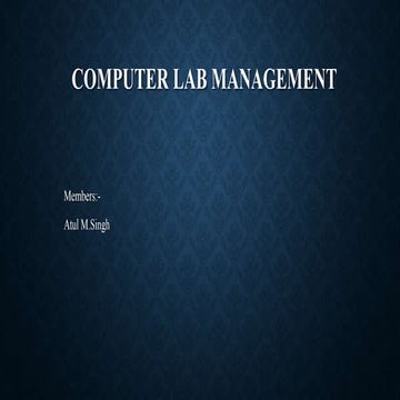Computer Lab Management Pptx