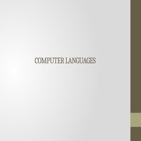 COMPUTER LANGUAGES.pptx 6 mnn c hp.pptx