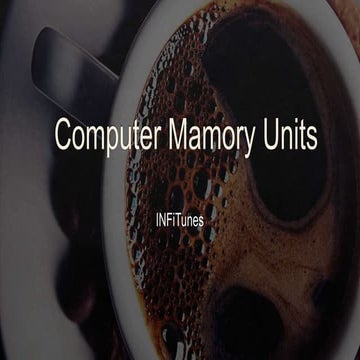 Computer mamory units | PPT