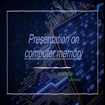 Computer memory | PPTX