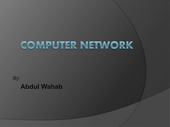 Tle 10 Ict Basic Concepts On Computer Networks Pptx Computer Networking Computing