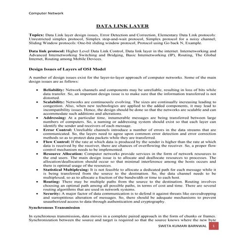 Computer Network Data Link Layer Module 2pdf 2701