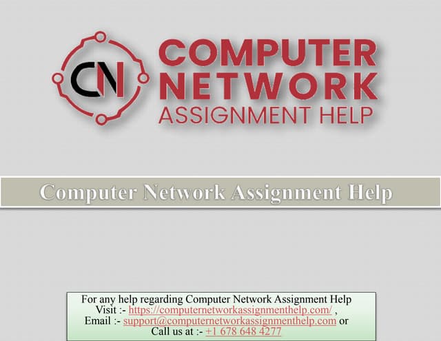 Computer Network Assignment Help Ppt 7752