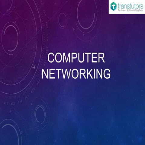 Computer Networking Computer Science Pptx Computer Networking