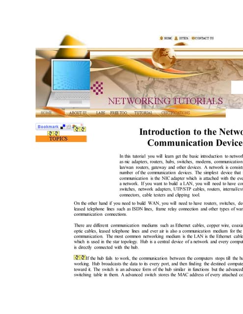 Part 1 pengenalan perangkat jaringan | PPTX | Computer Networking | Computing