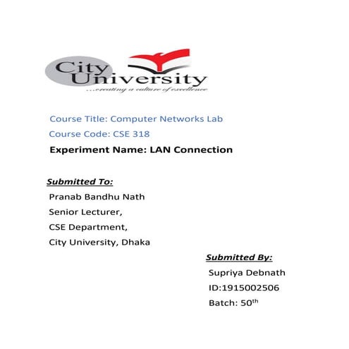 Computer network lab 7 | PDF | Computer Networking | Computing