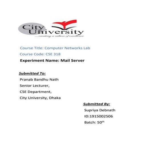Computer network lab 9 | PDF