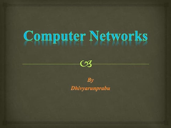 Computer networking ppt | PPT Computer networking ppt | PPT