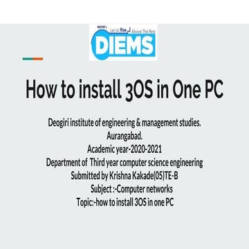 how to install two or more os in one pc | PPT