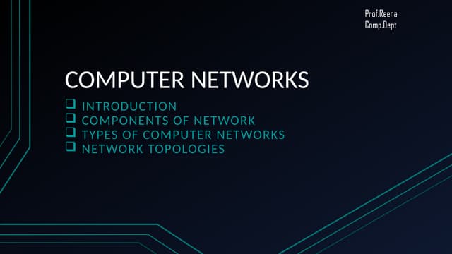 Computer networking ppt | PPTX