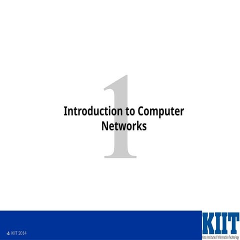 Introduction to Computer Networks and Networking | PPTX