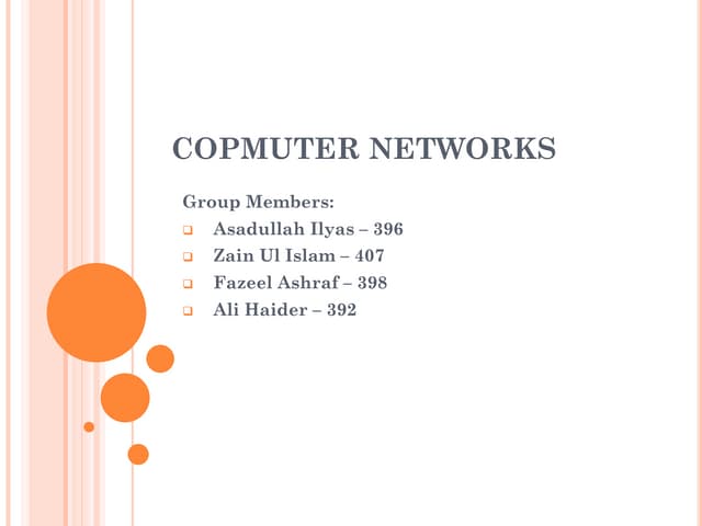 Computer Networks Comparison Of Aodv And Olsr In Ad Hoc Networks Ppt
