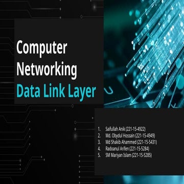 Datalink Layer (Forwarding, Flooding & Filtering) | PPT