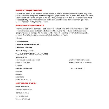 The computer and parts | DOCX