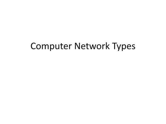 Types of network in ICT which helps the students for better ...