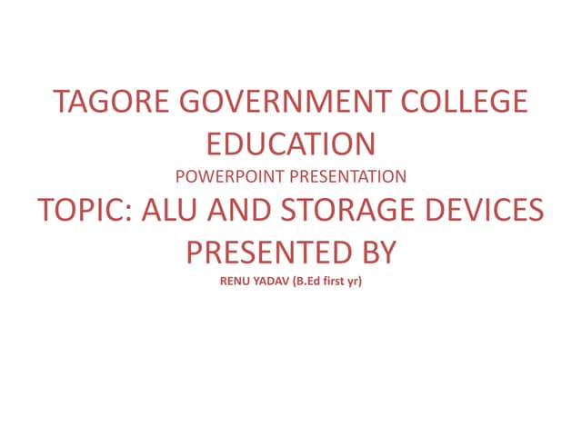 INPUT,OUTPUT AND STORAGE DEVICES | PPTX