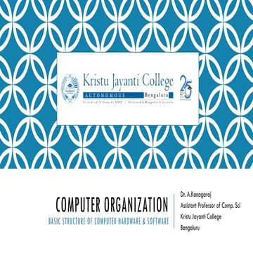 Computer Organization - Hardware and Software | PPTX