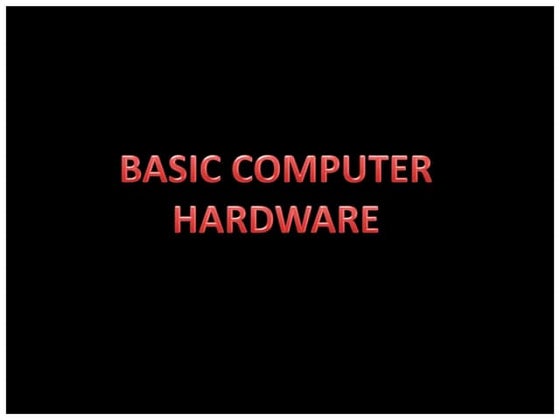 Hardware components | PPT