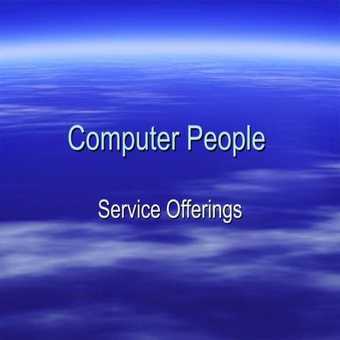 Computer People | PPT