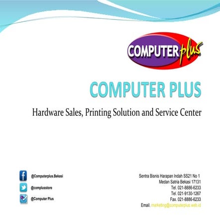 Computer Plus Profile | PPT | Computer Peripherals | Computing