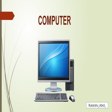 Understanding the Basics and Evolution of Computers | PPTX