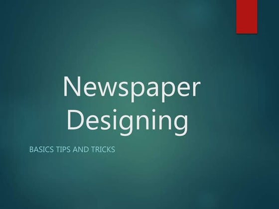 Production process of a newspaper | PDF