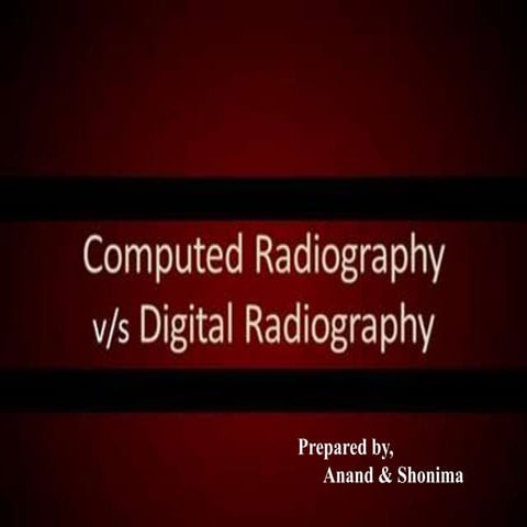 Computer radiography and digital radiography | PPTX