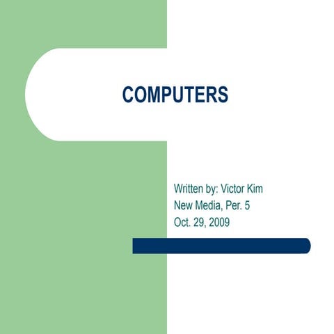 Computers | PPT | Consumer Electronics | Technology & Computing
