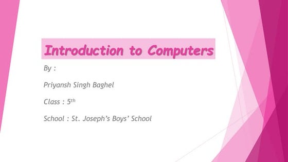 Components of a computer system | PPTX