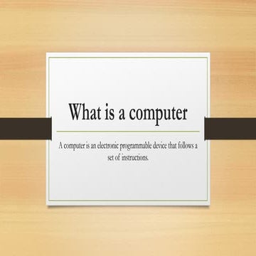 A power point on computers and computer hardware | PPTX