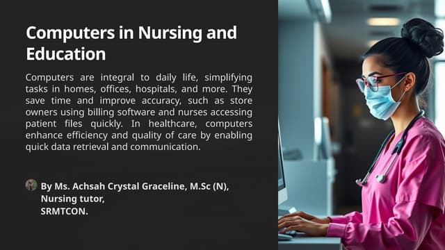 Role of computers in research | PDF